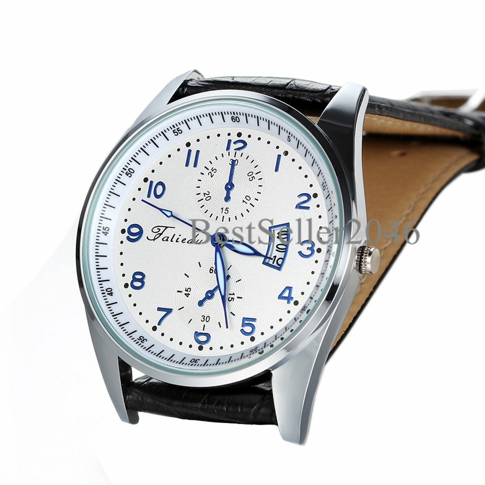 Men's Women's Quartz Analog Luxury Dial Sport Fashion Wrist Watch ...