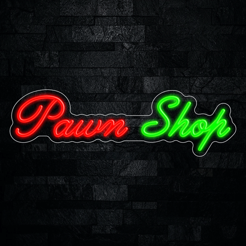 Pawn Shop LED Neon Sign 27"L x 8"H #33301 | eBay