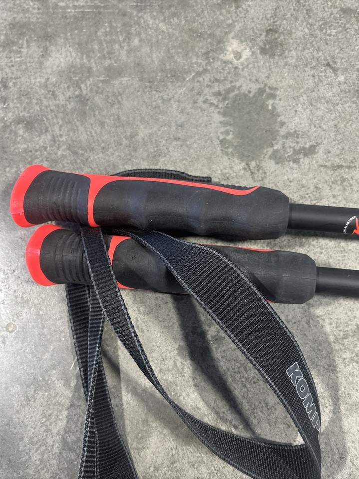 Komperdell Booster Speed Carbon Trekking Pole Pair - Black And Red ...