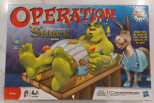 Operation Game Dreamworks Shrek Edition Hasbro 2009 Missing Earwax ...