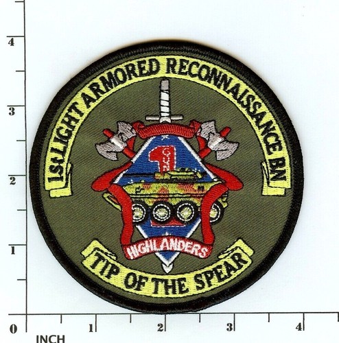 USMC 1st LAR Highlanders PATCH 1st Light Armored Reconnaissance ...