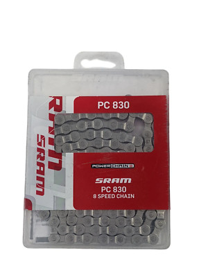 SRAM PC-830 8-Speed Bicycle Chain - 114 Links Silver/Gray | eBay