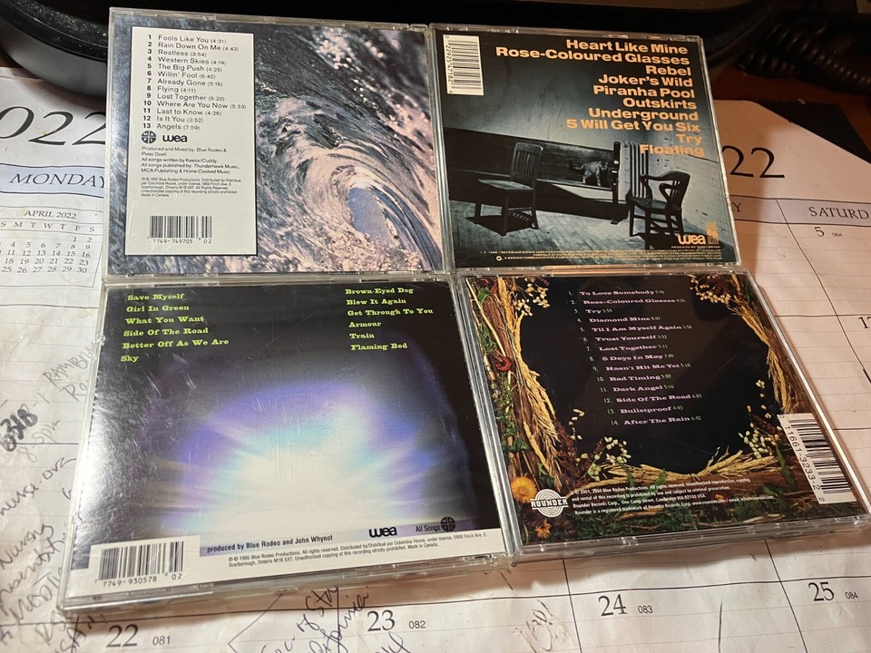 BLUE RODEO 4 CD LOT: GREATEST HITS, LOST TOGETHER, NOWHERE TO HERE ...