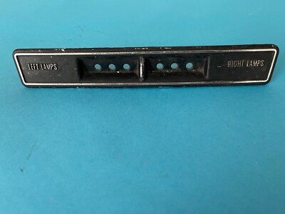 1968-72; C3; Center Console Fiber optics plate; USED Corvette | eBay