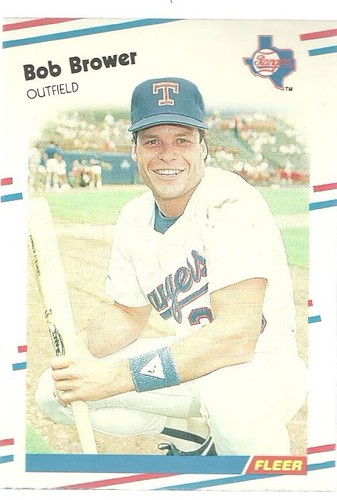 BOB BROWER TEXAS RANGERS #461 - FLEER NM-MT 1988 | eBay