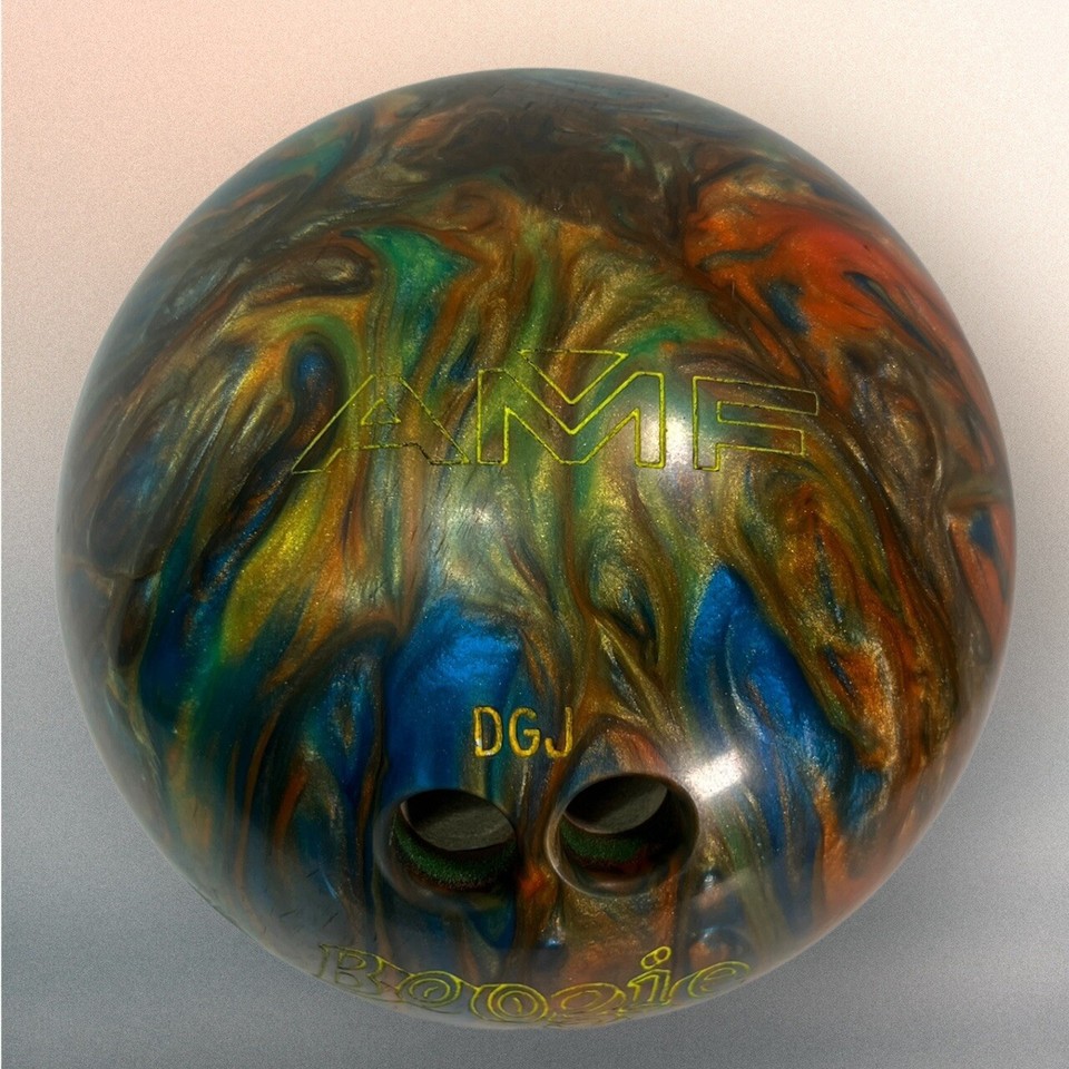 AMF Boogie Bowling Ball 14lb/6.37kg Purple Swirl Shimmer Glitter ( DGJ ...