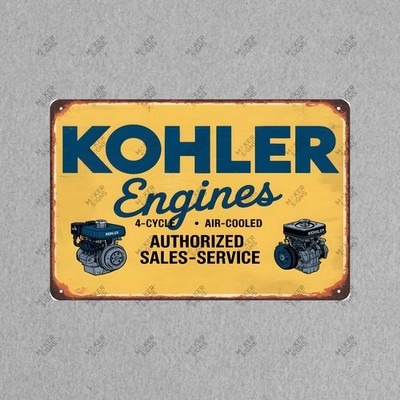 Vintage Kohler Engines Metal Sign Authorized Sales Service Farm #804218 ...