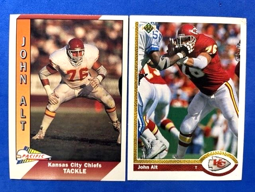 NFL - John Alt 1991 Pacific & 1991 Upper Deck Football - Chiefs | eBay