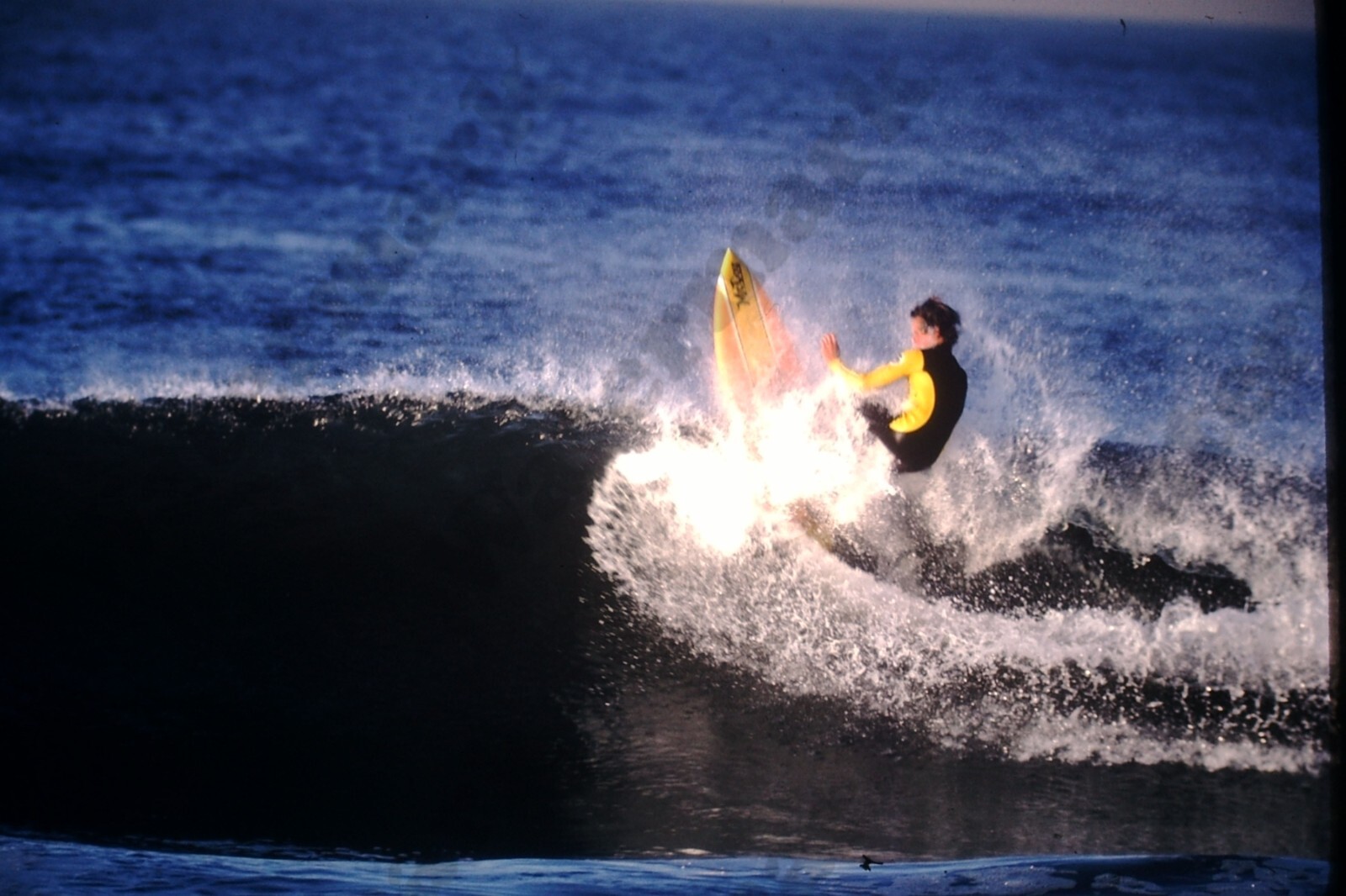 jeff novak Surfing candid Surfer Surfboard beach Vintage SLIDE A4v8 | eBay