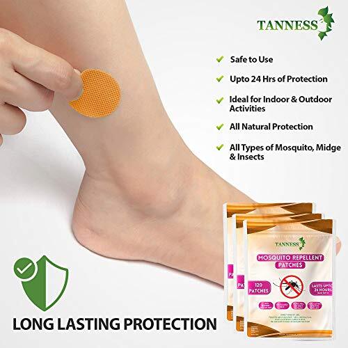 Mosquito Patches (x120) Natural Insect Repellent 24 Hours Protection ...