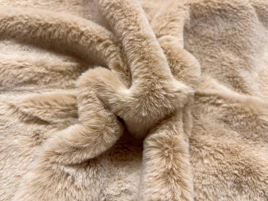 De Luxe Court Peluche Super Doux Faux Fourrure Tissu Matière Chameau Gel | eBay