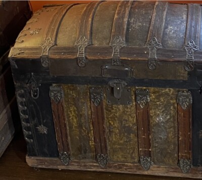 19th c. Seaman's or Sailors Chest Nautical Trunk Old Paint And ...
