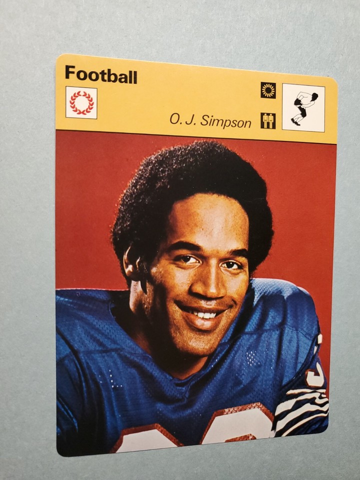 O.J. Simpson, 1977-79 Sportscaster #03-07, Buffalo Bills, Hall of Fame ...