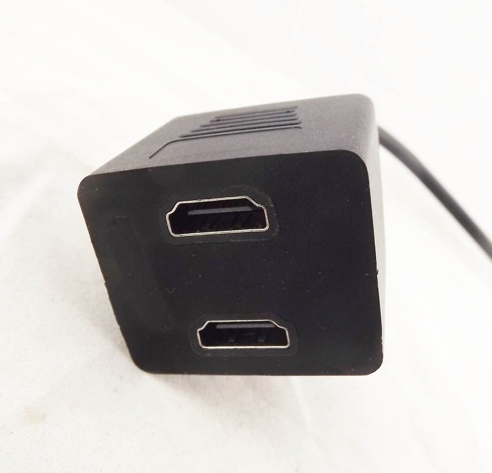 HDMI-compatible Y Splitter Cable 1 Male to 2 Female 1 in 2 out Adapter ...