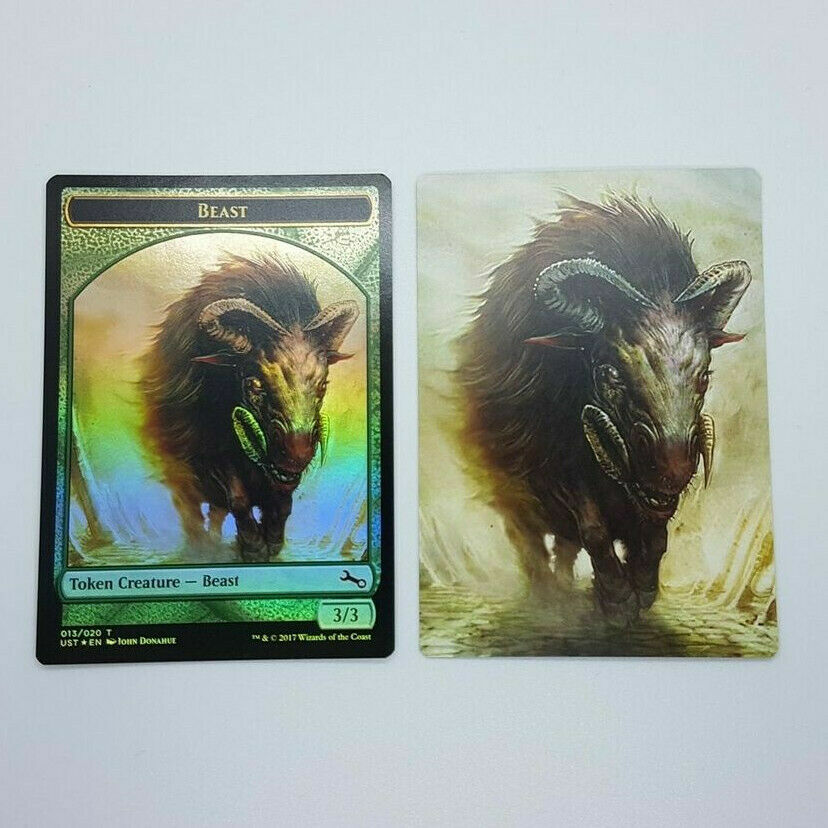 MTG FOIL Beast Tokens (NM/M) Unstable | eBay