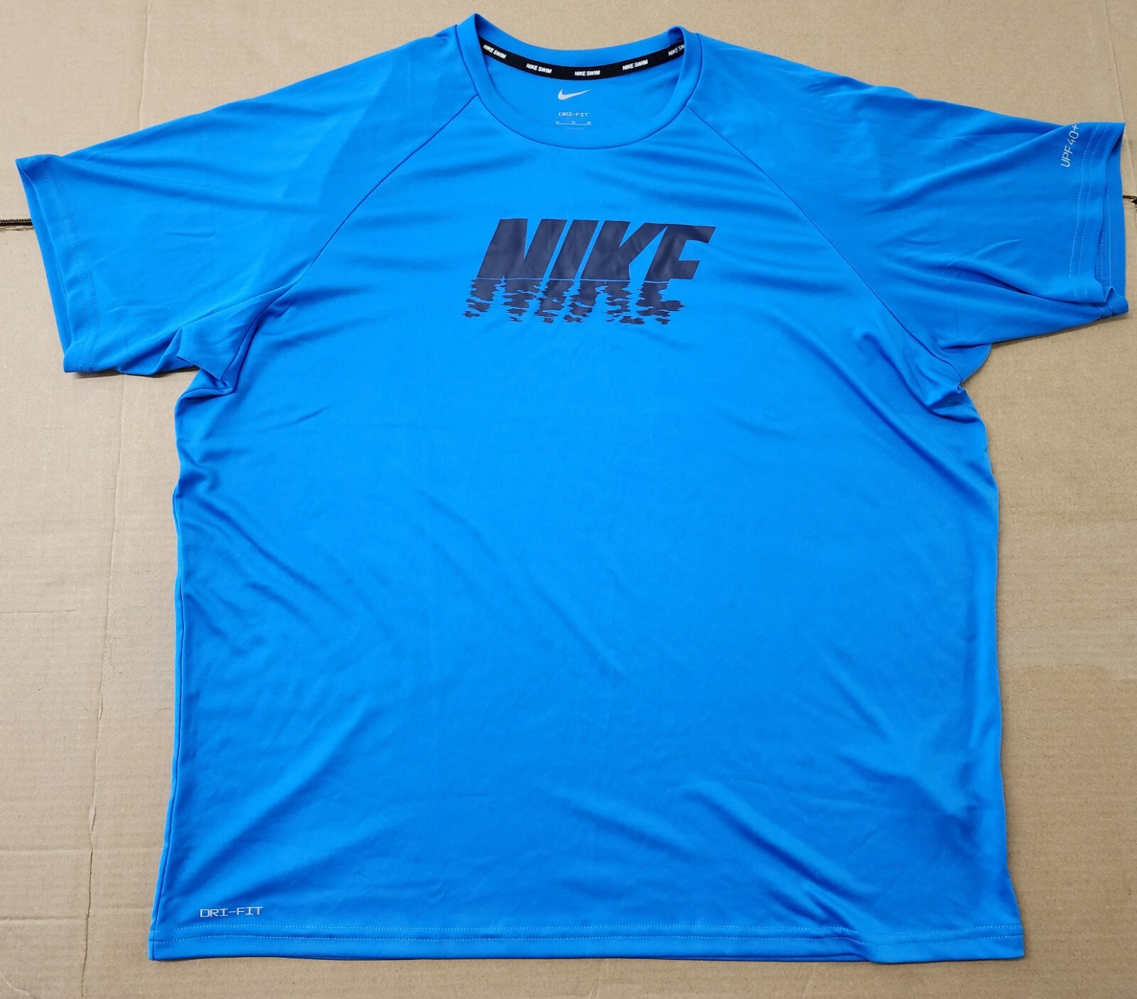 Nike Swim Dri-Fit Hydroguard Sunset Logo UPF 40+ Blue… - Gem