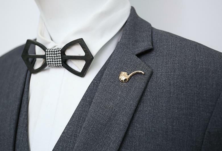 14 style Men's Brooch Lapel Badge Suit Pin Chest Metal Collar Pin ...