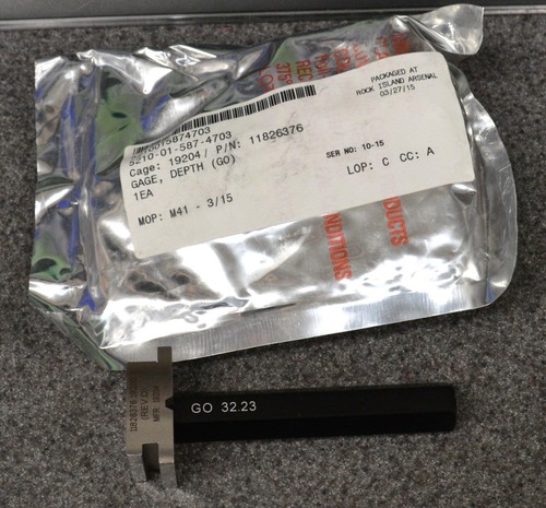 MILITARY M240 SAW MACHINE GUN RULE DEPTH GO GAGE 11826376 5210-01-587 ...