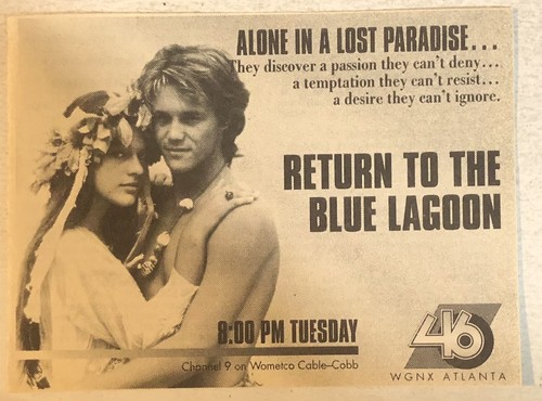 Return To The Blue Lagoon Movie Print Ad Milla Jovovich Tpa12 | eBay