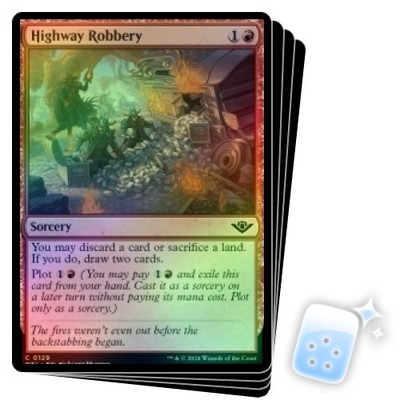 FOIL HIGHWAY ROBBERY X4 Outlaws Of Thunder Junction OTJ Magic MTG MINT ...