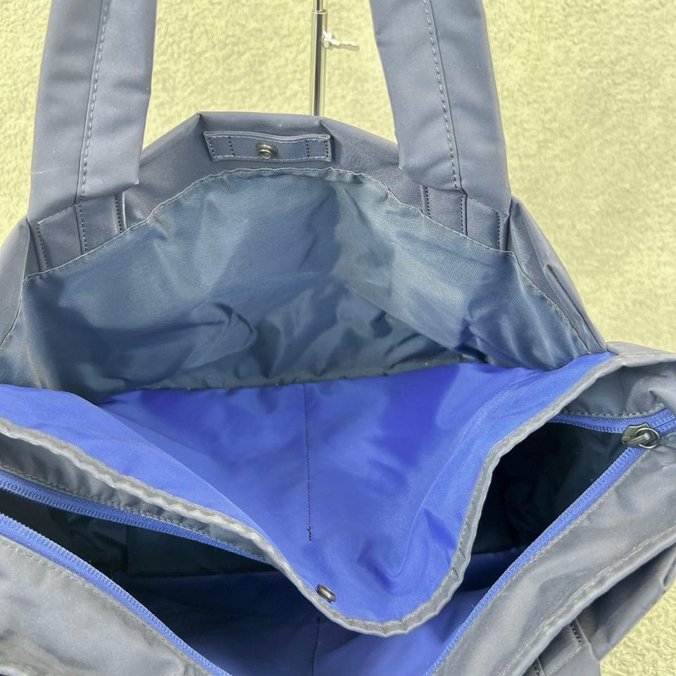 PORTER Navy Tote Bag | Made in Japan | With zipper pocket, lightweight ...