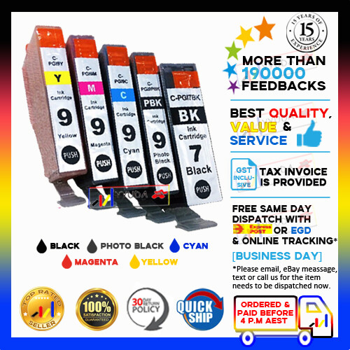 5x YYuda Non-OEM Ink Cartridge PGI-7 PGI-9 for Canon Pixma MX7600 ...
