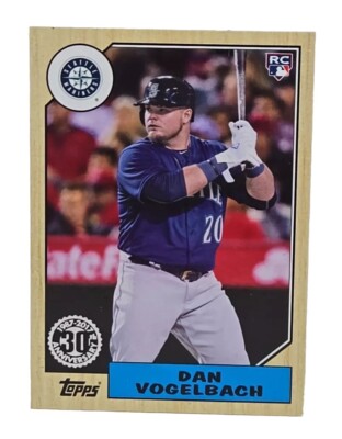 2017 Topps 1987 Baseball Dan Vogelbach Rookie Seattle Mariners #87-183 ...