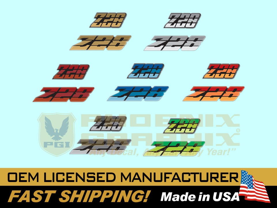 1980 1981 Chevrolet Camaro Z28 Stripes Decals 3-Color Graphics &/or ...