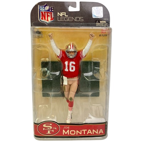 NFL Legends Joe Montana Action Figure San Francisco 49ers Series 4 ...