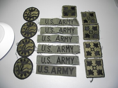 vintage U.S. Army patches Korean War ? unknown Snake bridge builders ...