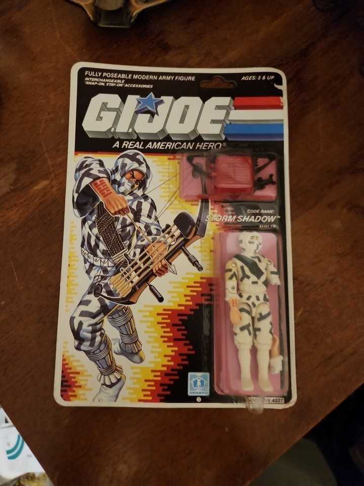 Vintage 1987 Hasbro GI Joe Cobra Ninja Storm Shadow Minty Factory ...