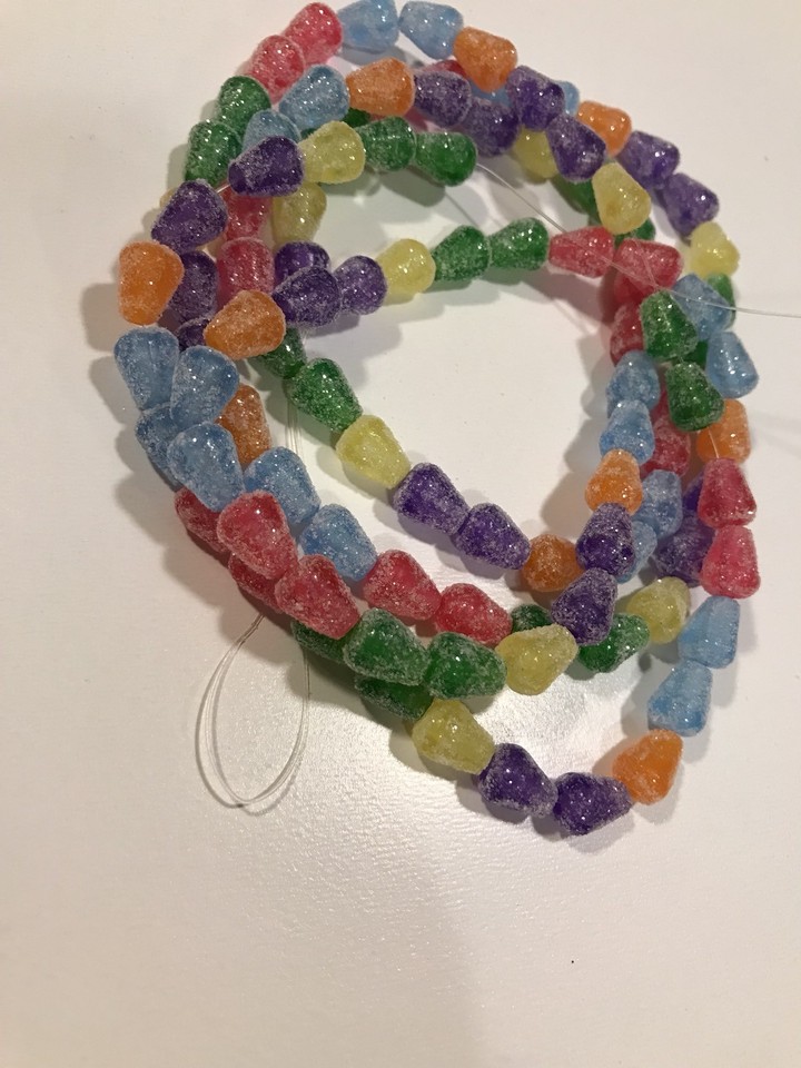 Mini Gum Drops Shaped Garland Sugar COATED TREE XMAS DECOR ORNAMENT ...