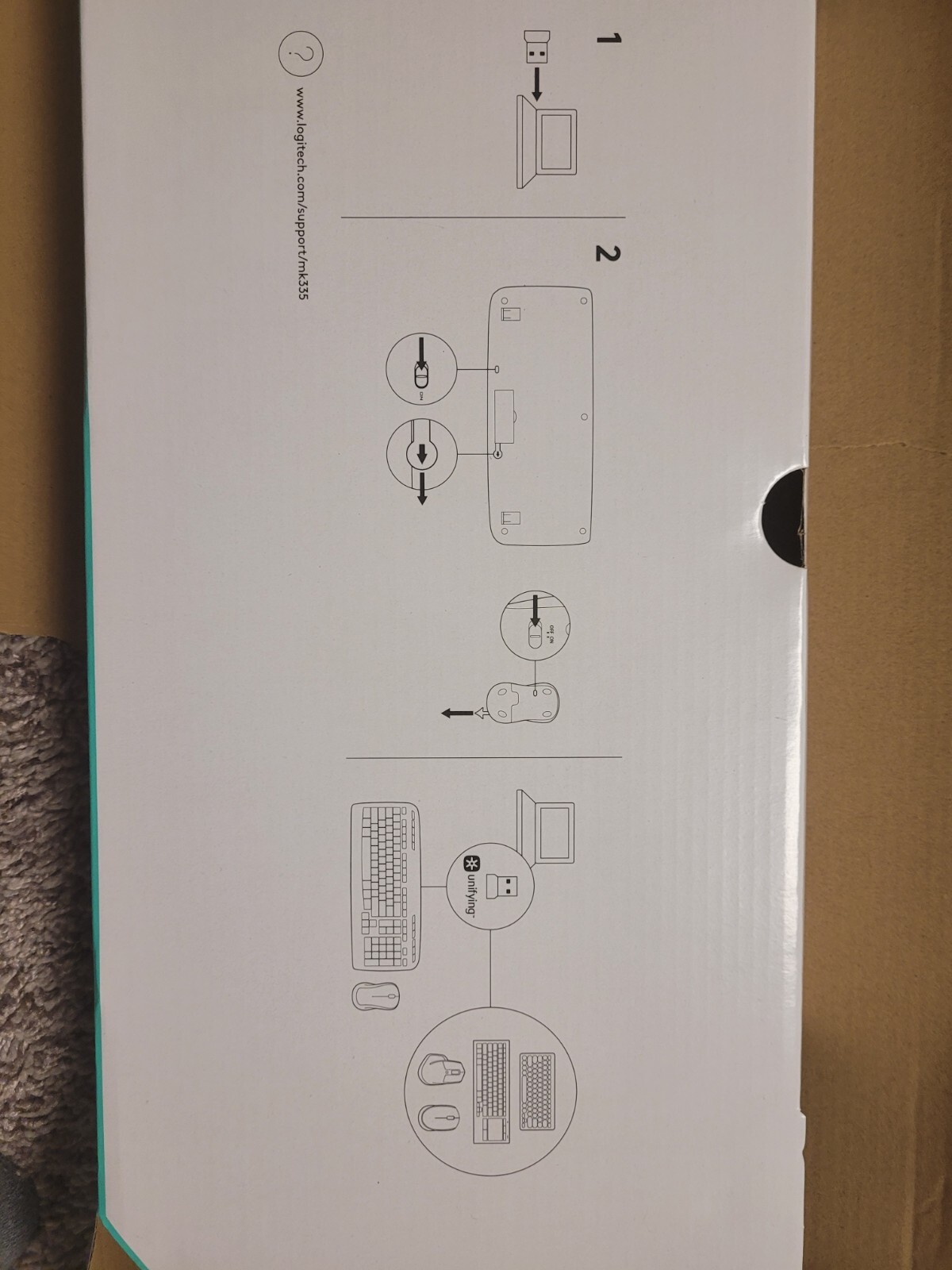 Logitech Mk335 Keyboard and mouse combo black/silver still in wrapping ...