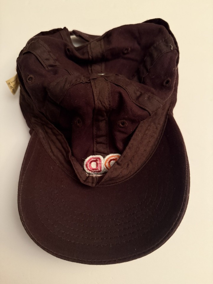Dunkin’ Donuts Brown Strapback Hat Uniform Cap Embroidered Logo ...