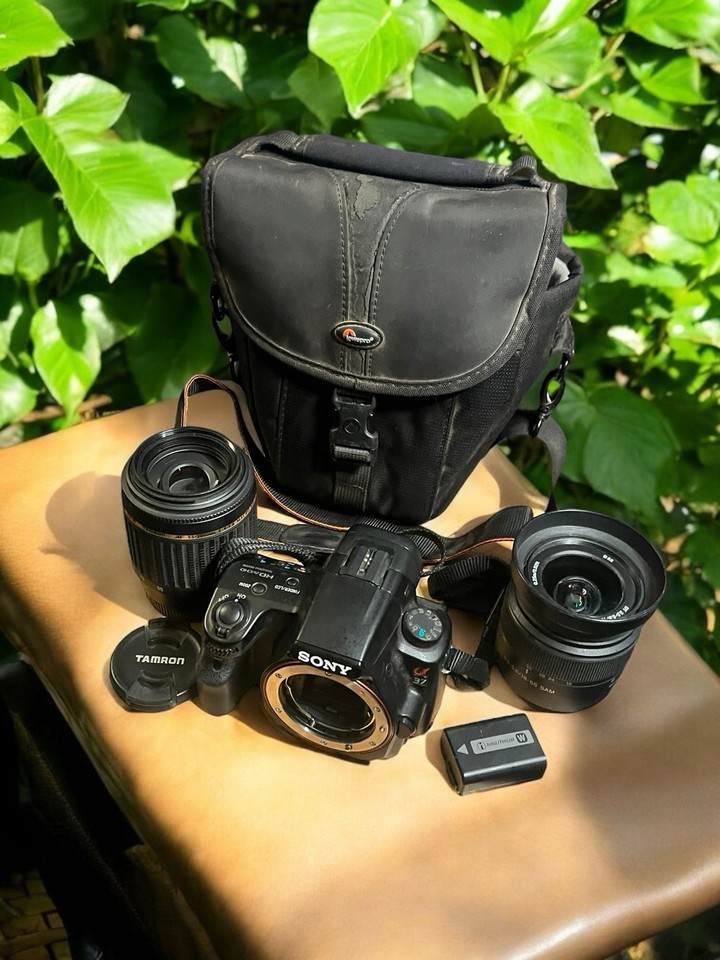 Sony Alpha SLT-A37 DSLR Camera Bundle – Includes 18–55mm & 55–200mm ...