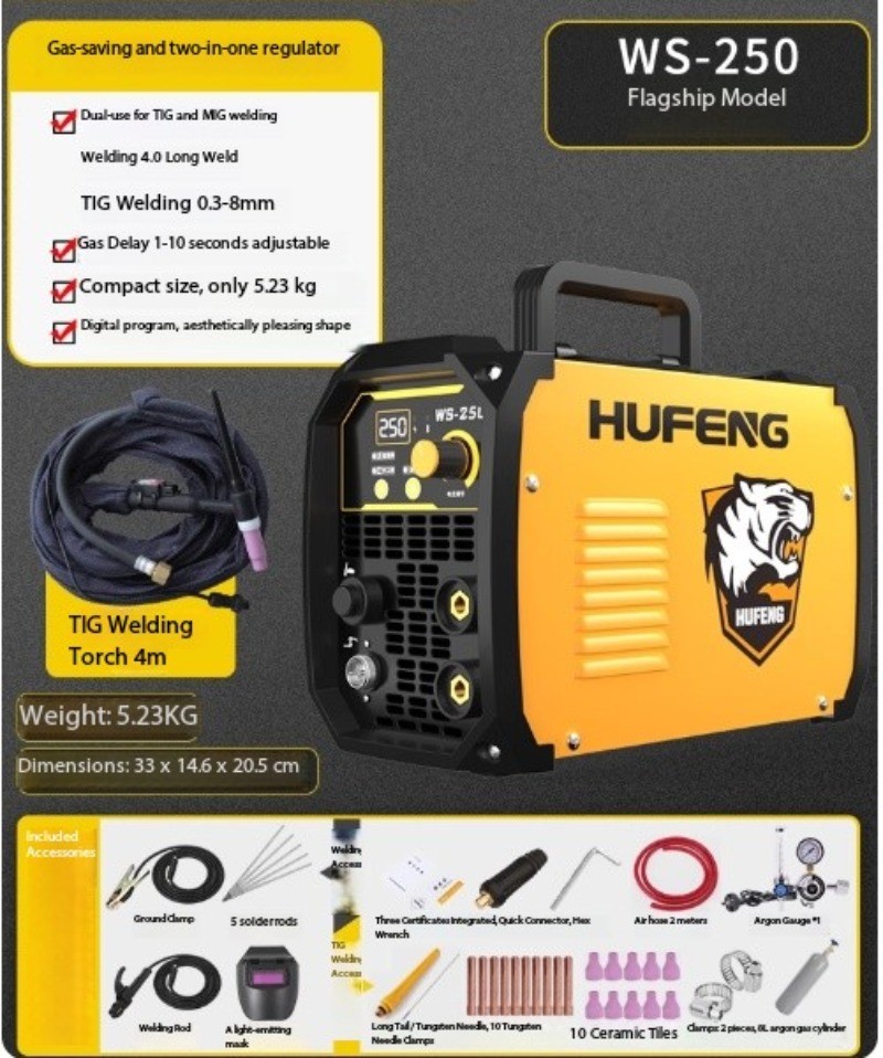 Tig Welder TIG MMA 220V Argon Tig Control Welding Machine Stainless ...