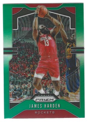JAMES HARDEN 2019-20 PRIZM GREEN PRIZM ROCKETS ARIZONA STATE SUN DEVILS ...