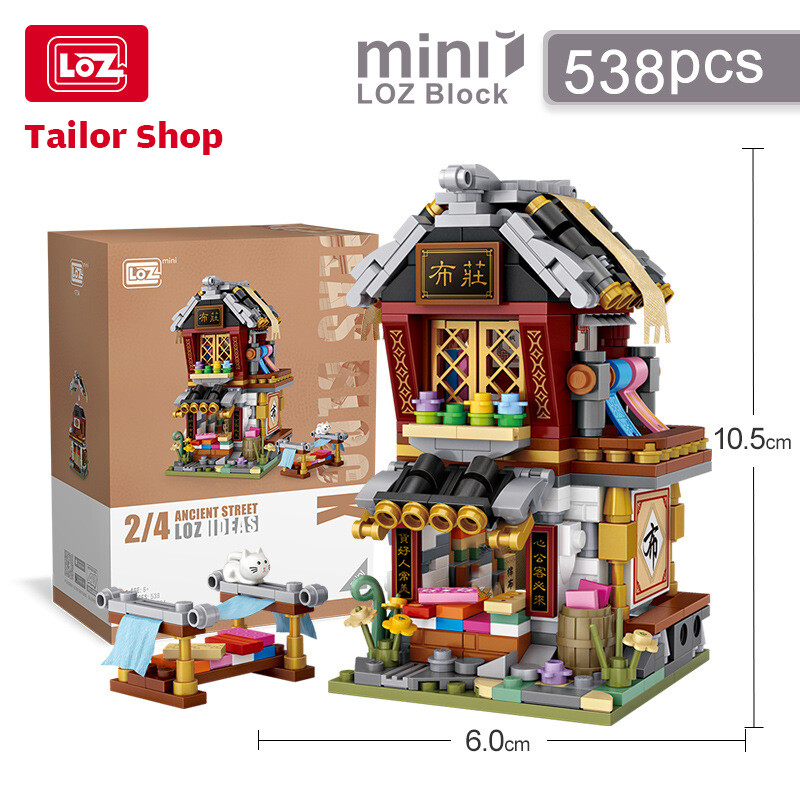 LOZ Mini Blocks Sets Food Street View Building Blocks Micro Bricks with ...
