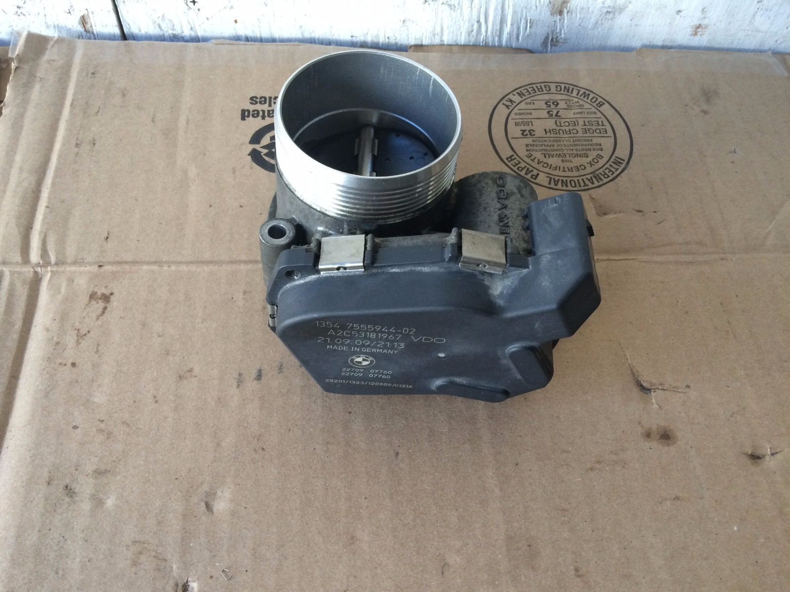 BMW OEM F01 F10 N63 TWIN TURBO 4.4L ENGINE THROTTLE BODY ACTUATOR ...