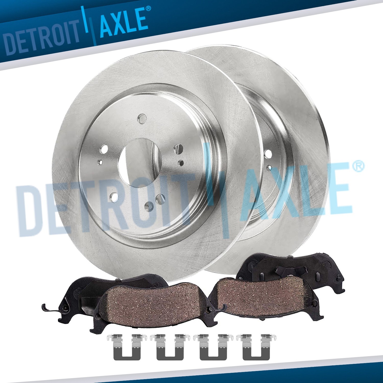 310mm Rear Disc Brake Rotors Ceramic Brake Pads Kit for 2015 - 2020 ...