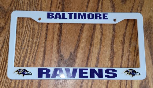 BALTIMORE RAVENS NFL AUTO PLASTIC LICENSE PLATE FRAME | eBay
