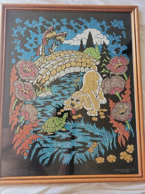 Fuzzy Poster Turtle Framed #7083 Framed 1990s Retro Punk Vintage ...