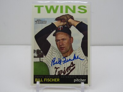 BILL FISCHER 2013 TOPPS HERITAGE REAL ONE AUTOGRAPH AUTO- TWINS!! | eBay