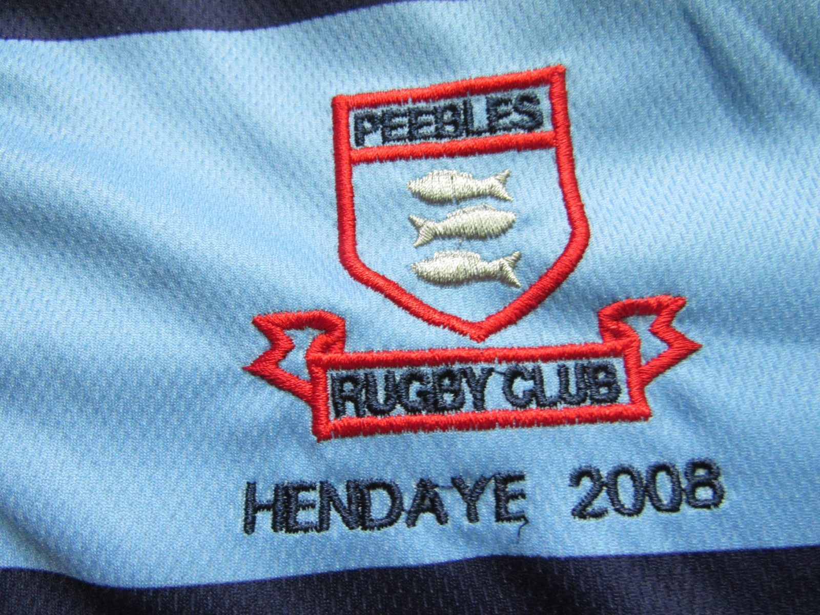 Peebles Rugby jersey shirt Halbro Gytes Scottish National League adult ...