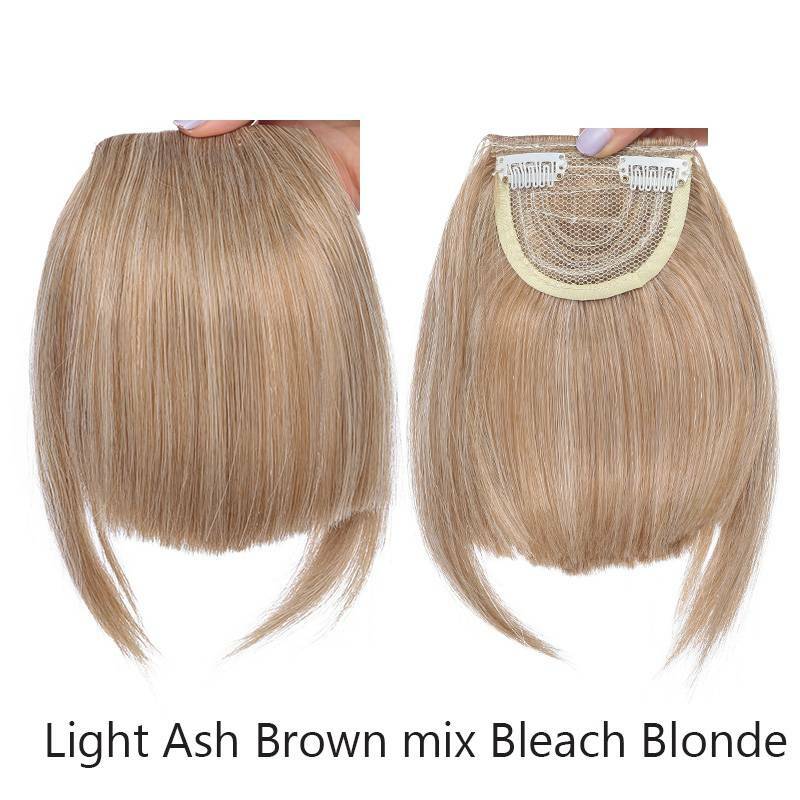 REAL Natural Fringe Bangs Clip In Hair Extension One Piece Real Thick ...