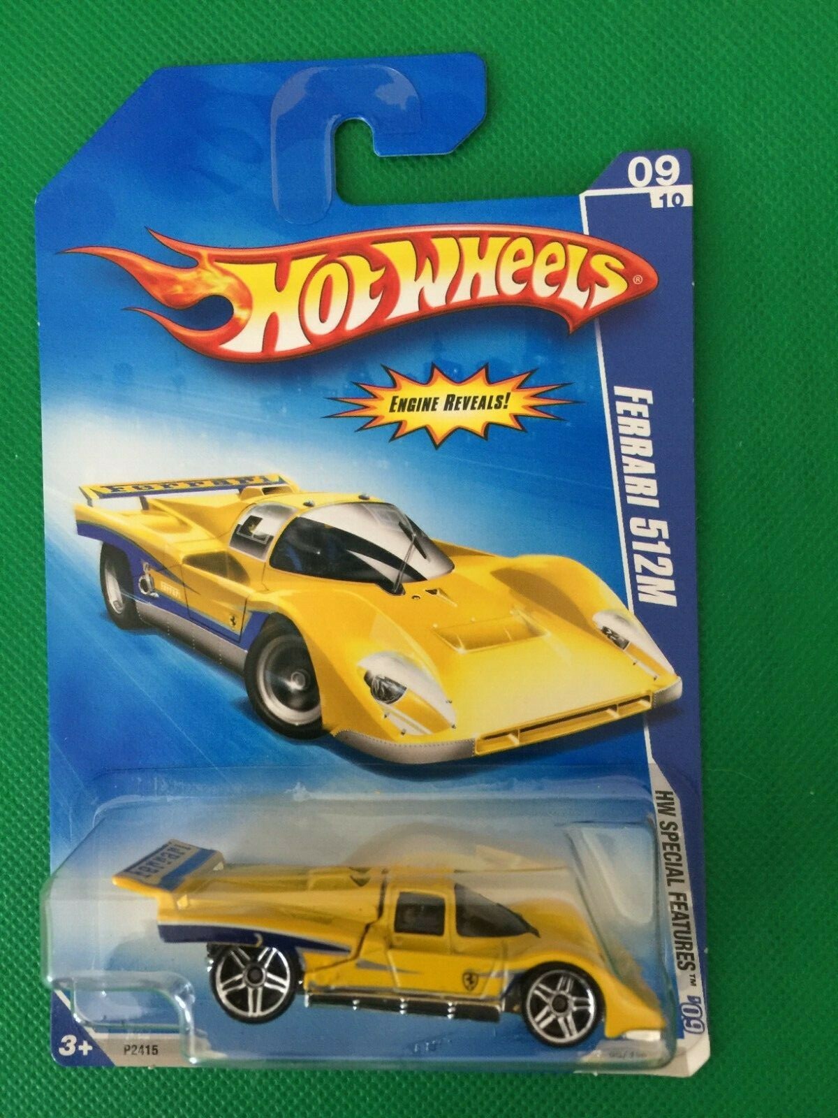 2009 Hot Wheels #95 HW Special Features 9/10 FERRARI 512M YELLOW B52 | eBay