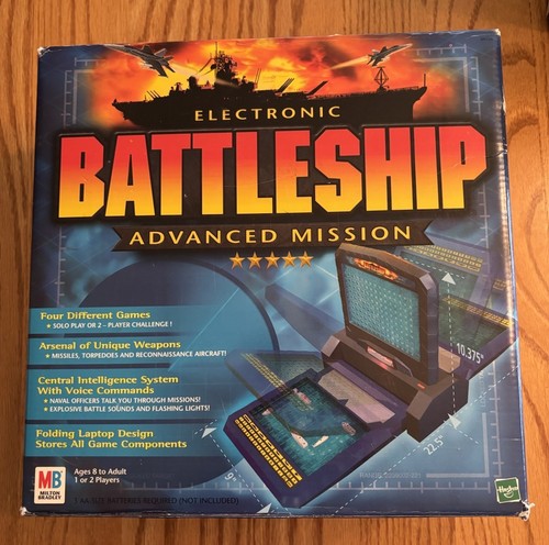Electronic Battleship Advanced Mission Board Game From 2000 - Complete ...