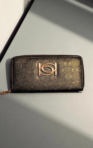 Bebe Los Angeles Black Monogram Wallet | eBay