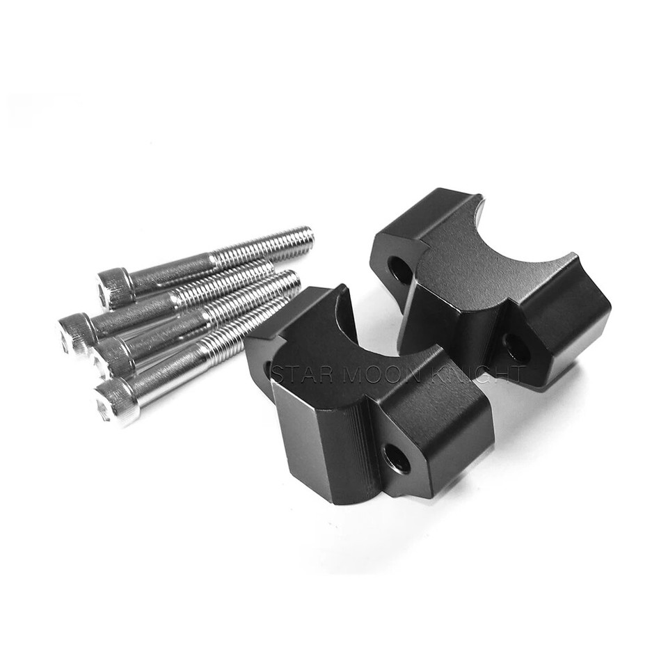 Handle Bar Riser Clamp Extend Handlebar Adapter Mount For Yamaha MT-09 ...