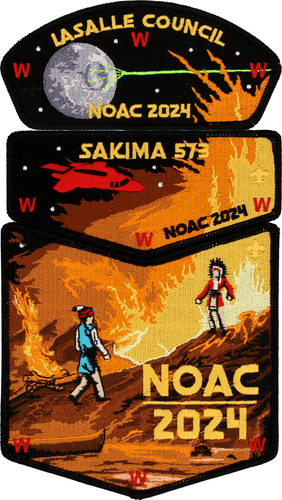 Boy Scout OA 573 Sakima Lodge LaSalle Council 2024 NOAC Star Wars Flap Set | eBay